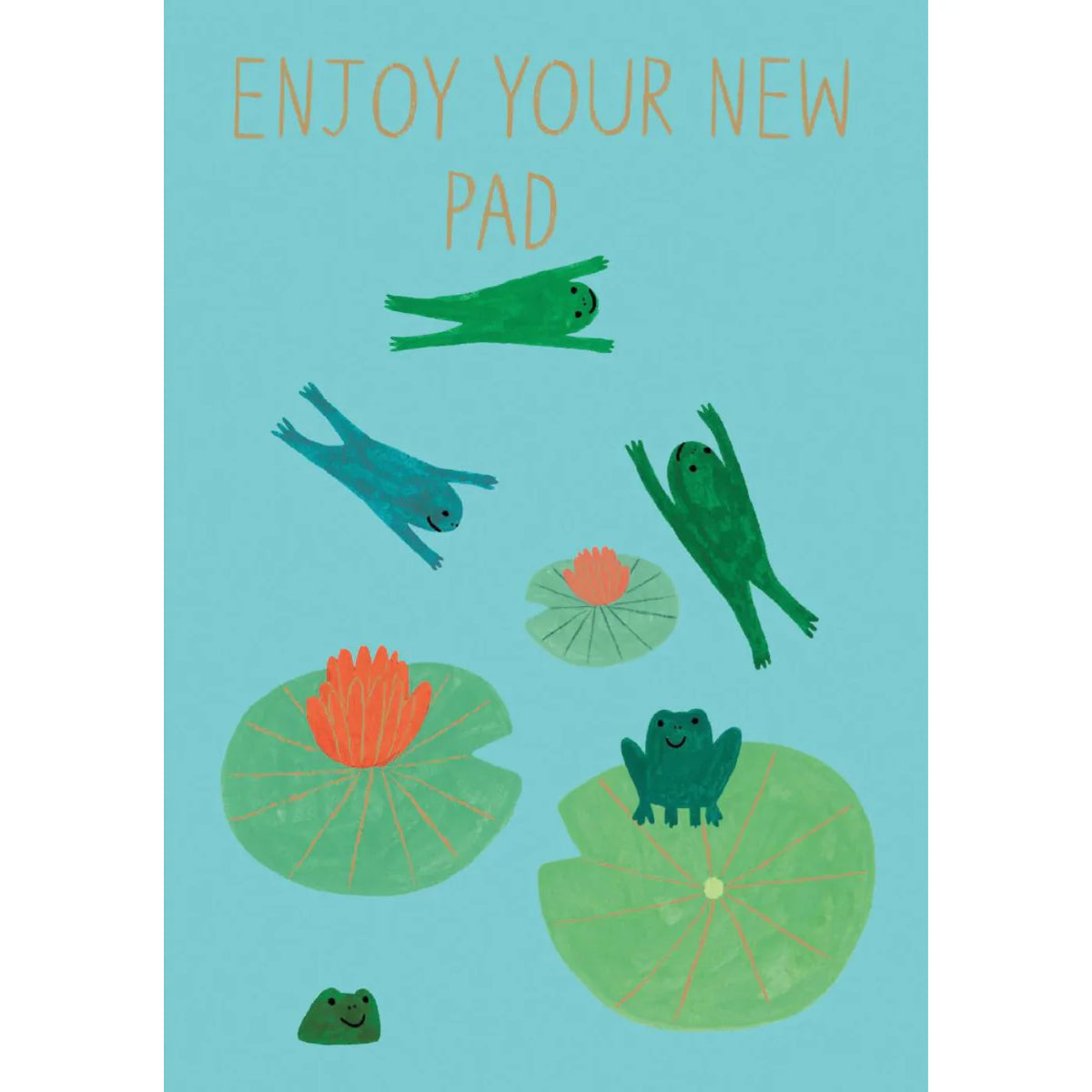 Frog Lily Pad Petite Card - Roger La Borde – Nor Store London