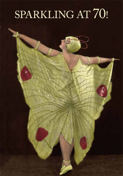 Sparkling at 70! Card - Cath Tate Cards – Nor Store London